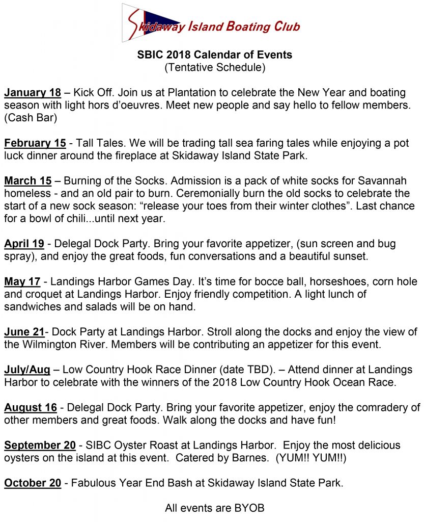 EVENTS | Skidaway Island Boating Club